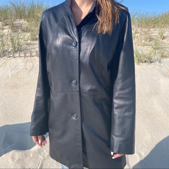 Marrakech | Jackets & Coats | Marrakech Cuir Luxurious Long Black ...